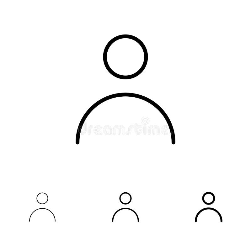 Personal, Personalization, Profile, User Bold and Thin Black Line Icon ...
