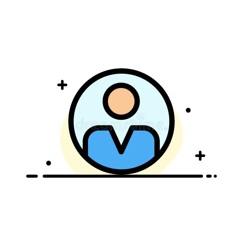 Personal, Personalization, Profile, User Business Flat Line Filled Icon ...