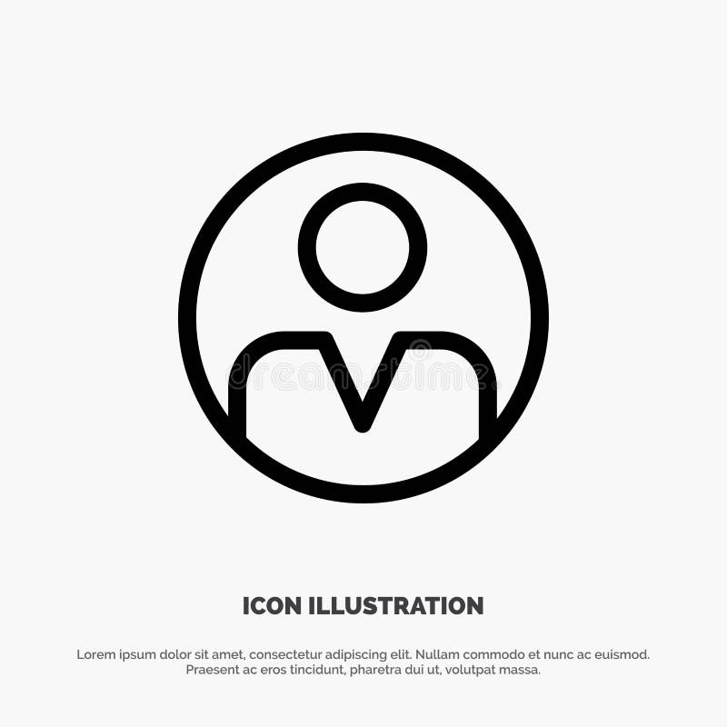Personal, Personalization, Profile, User Line Icon Vector Stock Vector ...