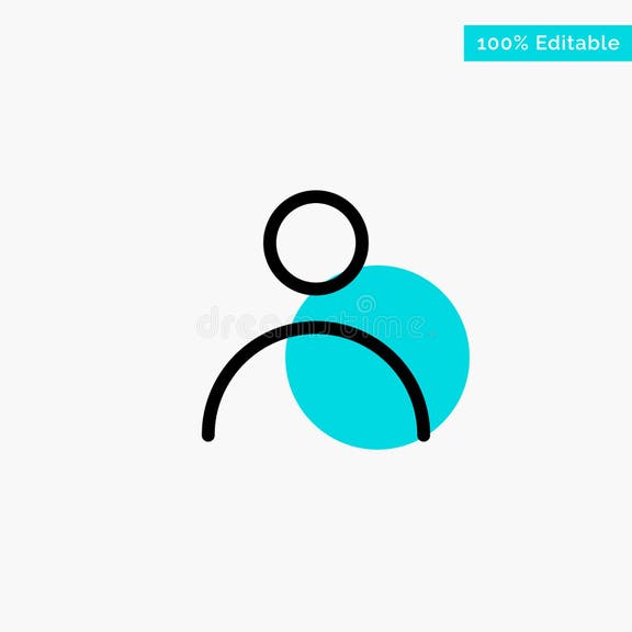 Personal Personalization Profile User Turquoise Highlight Circle Point ...
