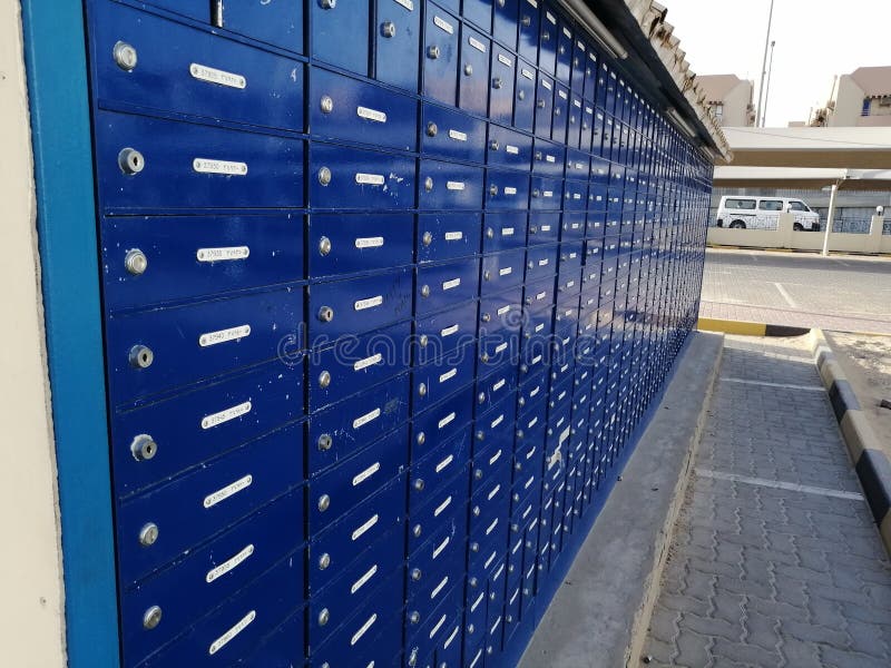 Personal Post Boxes by Emirates Post Stock Photo - Image of beautiful ...