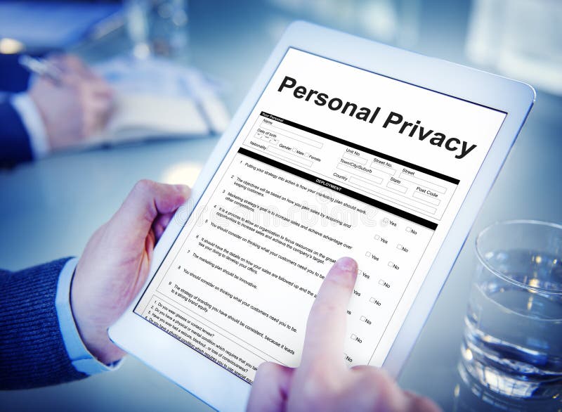 Personal Privacy Information Data Application Form Concept Stock Photo ...