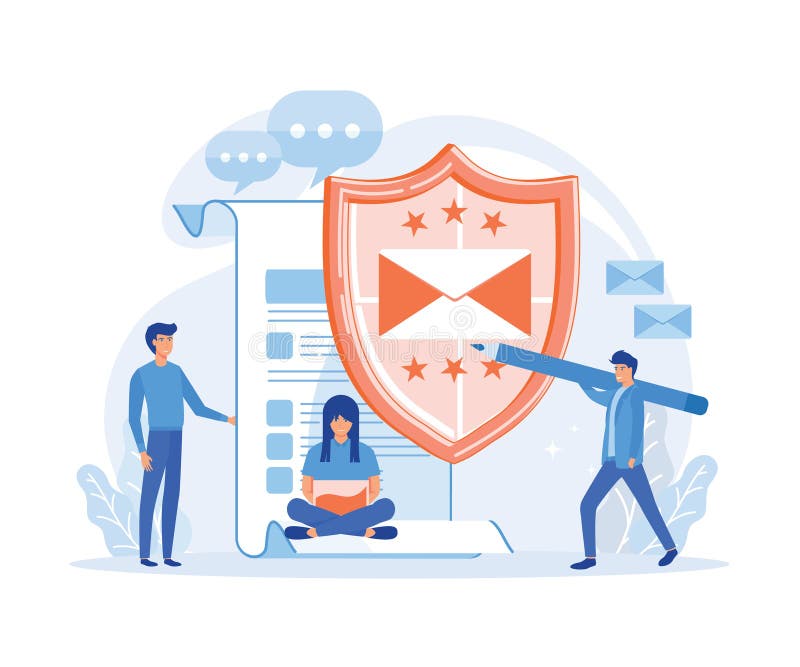 Personal, Private Data, Mail, Email Encryption, Protection. Stock ...