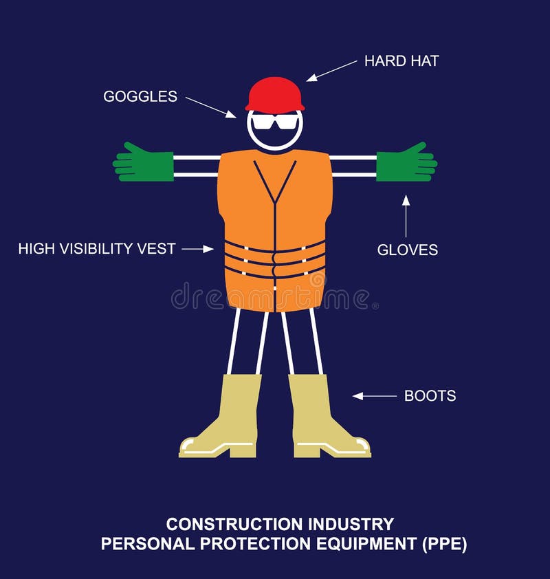 Personal Protection Equipment Stock Vector - Illustration of jacket ...