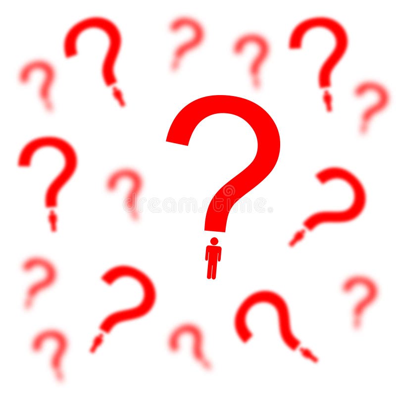 Personal questions stock illustration. Illustration of person - 16560826