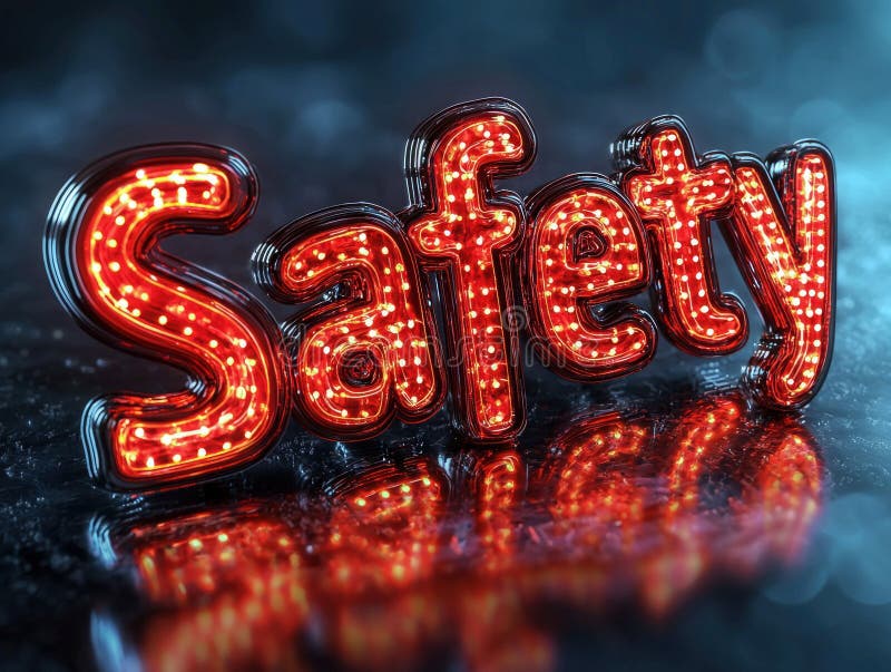 Personal Safety 3d text stock image. Image of background - 382358291