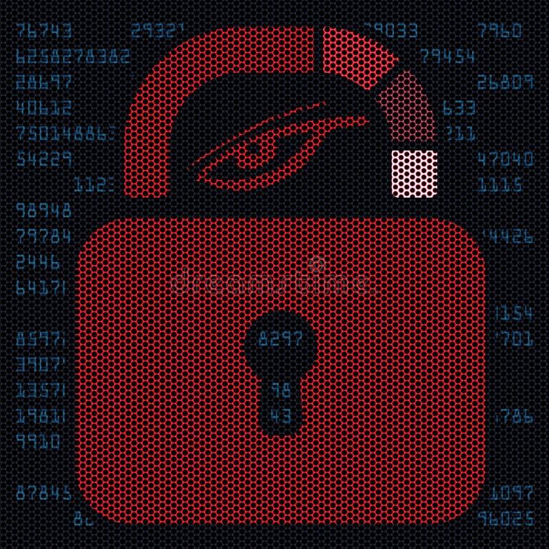 Personal Safety and Privacy Stock Vector - Illustration of internet ...