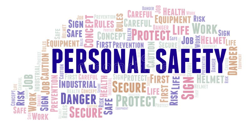 Personal Safety Word Cloud. Stock Illustration - Illustration of ...