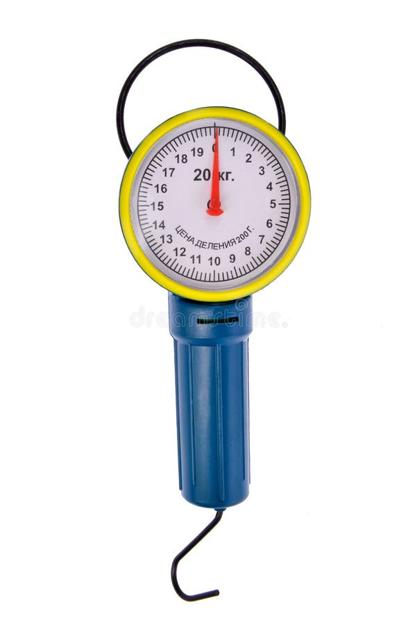 Personal Scale. All on White Background Stock Photo - Image of ...