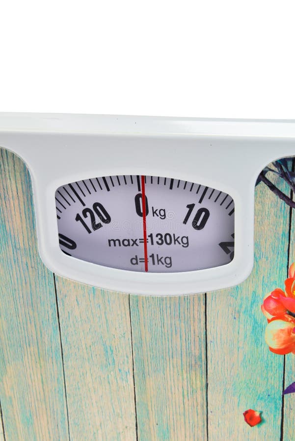 Personal Scale. All on White Background Stock Photo - Image of ...