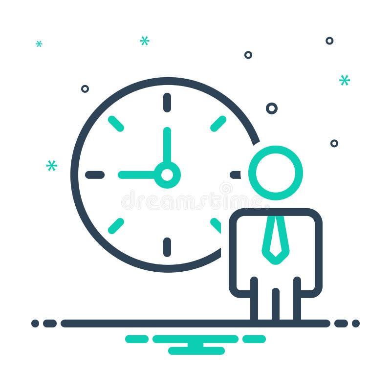 Mix Icon for Personal Schedule, Timetable and Roster Stock Vector ...