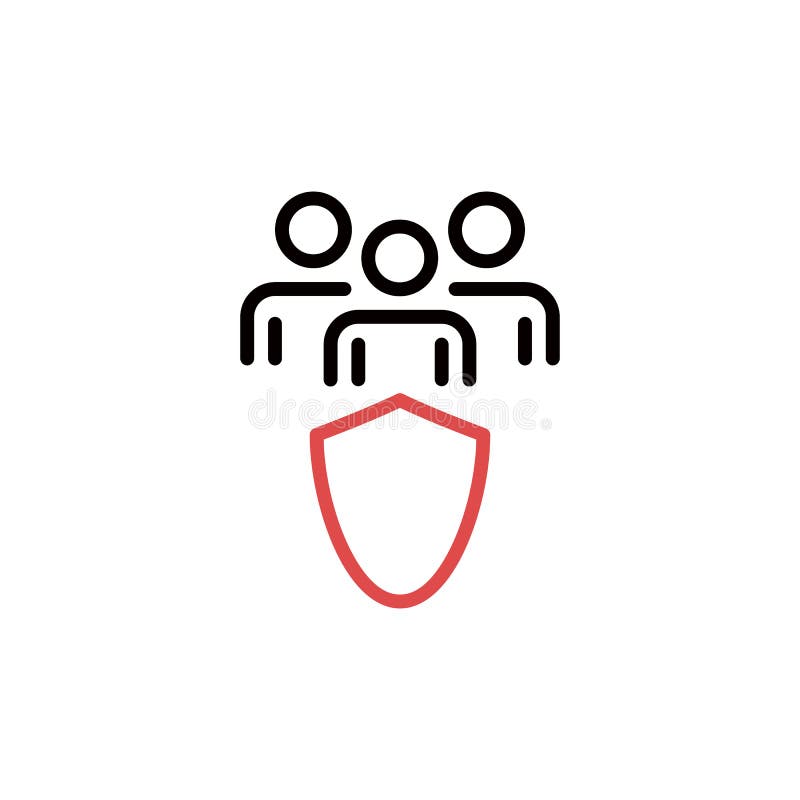 Personal Security Guarantee Outline Icon, Logo, and Illustration Stock ...