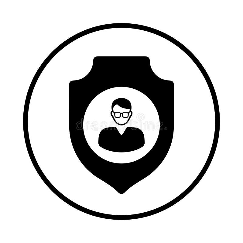 Personal, Security Icon. Black Vector Graphics Stock Vector ...