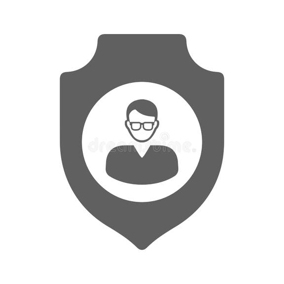 Personal, Security Icon. Gray Vector Graphics Stock Vector ...