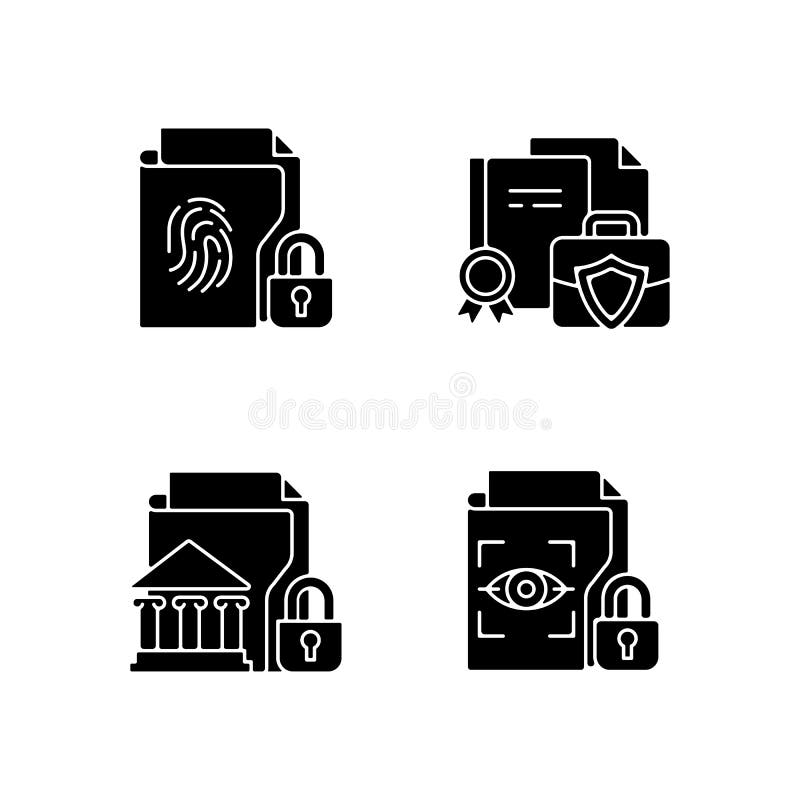 Sensitive Data Types Gradient Linear Vector Icons Set Stock Vector ... Sensitive Data Types Gradient Linear Vector Icons Set Stock Vector ...