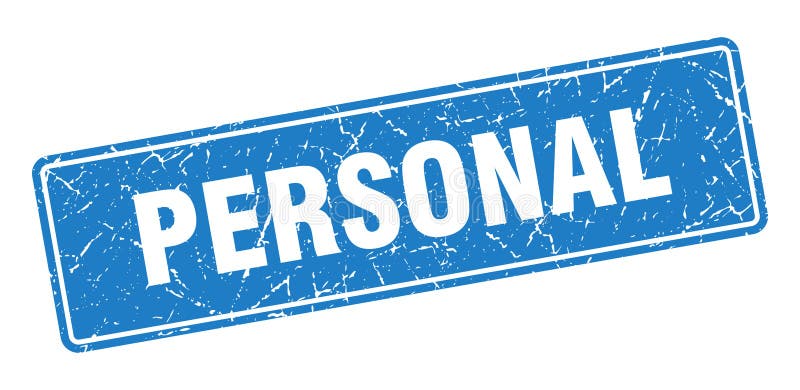 Personal Sign. Personal Grunge Stamp Stock Vector - Illustration of ...