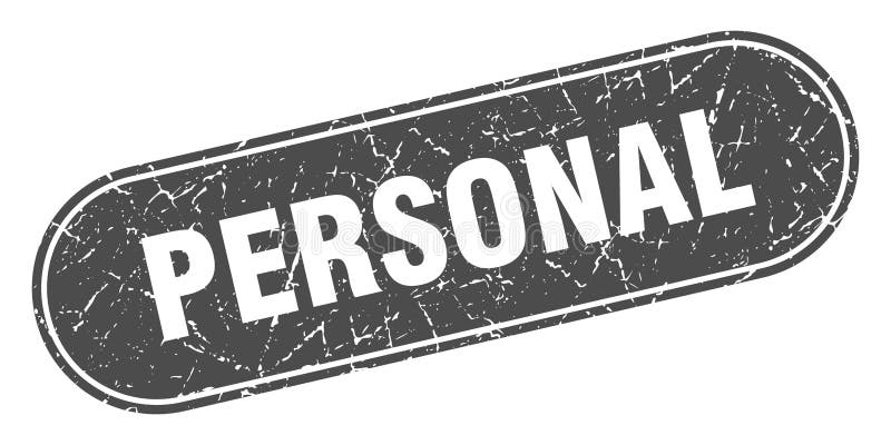 Personal Sign. Personal Vintage Retro Label Stock Vector - Illustration ...