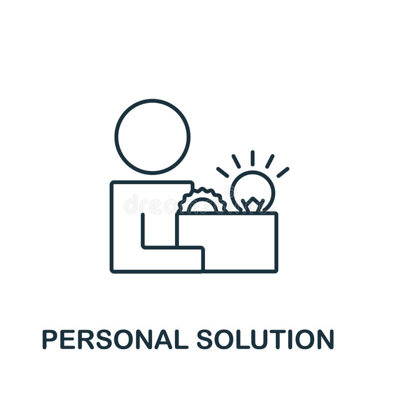 Personal Solution Icon from Reputation Management Collection. Simple ...