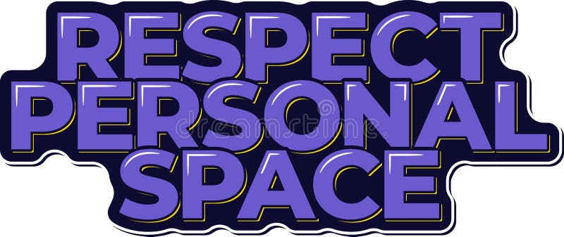 Respect Personal Space Stock Illustrations – 154 Respect Personal Space ...