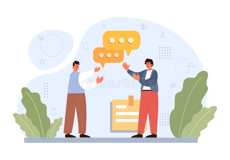 Personal Space Concept. Characters Setting, Protecting and Violating ...