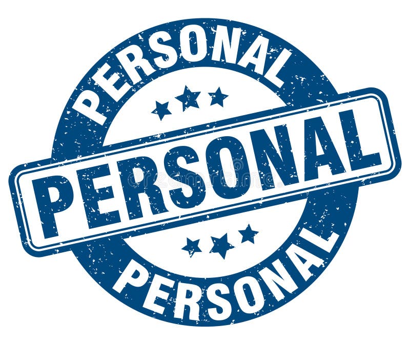 Personal Stamp. Personal Label. Round Grunge Sign Stock Vector ...