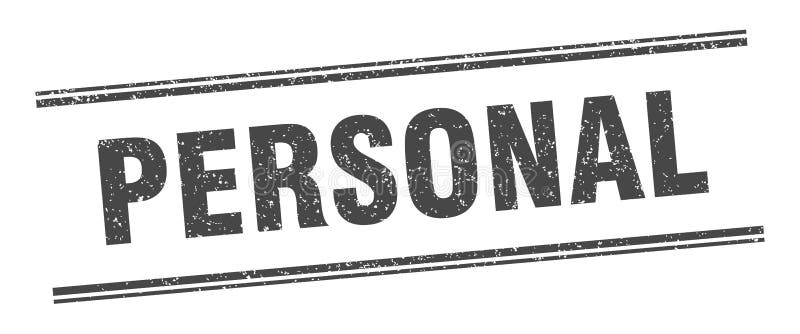 Personal Stamp. Personal Square Grunge Sign Stock Vector - Illustration ...