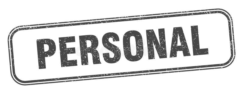 Personal Stamp. Personal Square Grunge Sign Stock Vector - Illustration ...