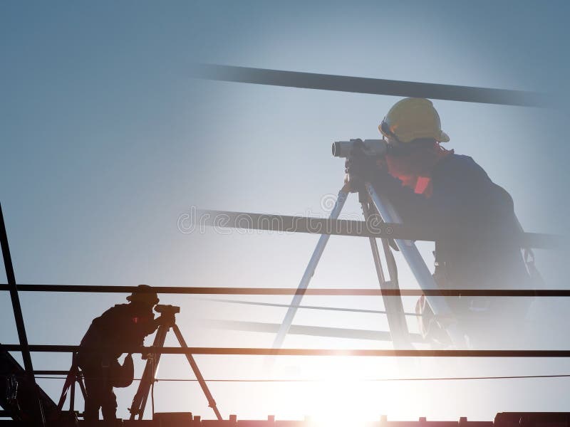 Personal Survey at Construction Work Stock Photo - Image of analysis ...