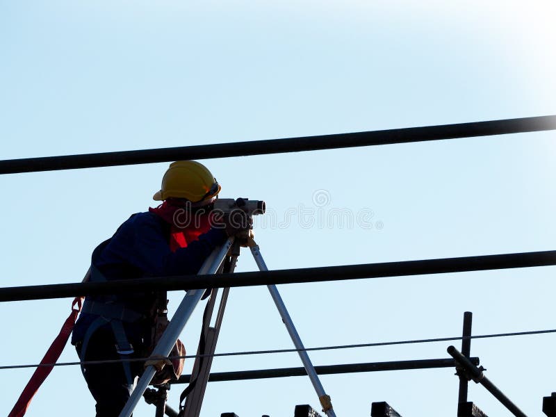 Personal Survey at Construction Work Stock Image - Image of builder ...