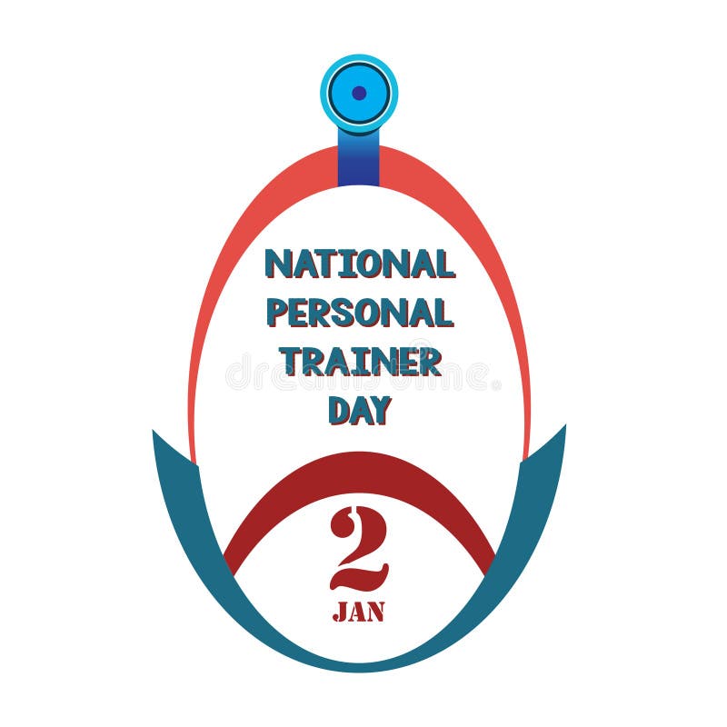 Personal trainer day label stock vector. Illustration of calendar ...