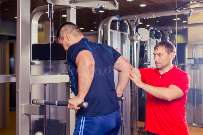 Sport, Fitness, Teamwork, Bodybuilding People Concept - Man And ...