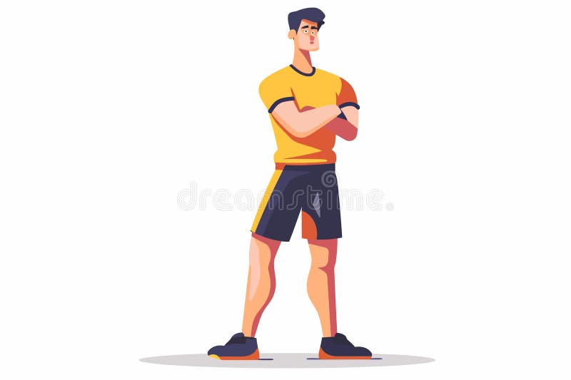 Personal trainer isolated stock vector. Illustration of portrait ...