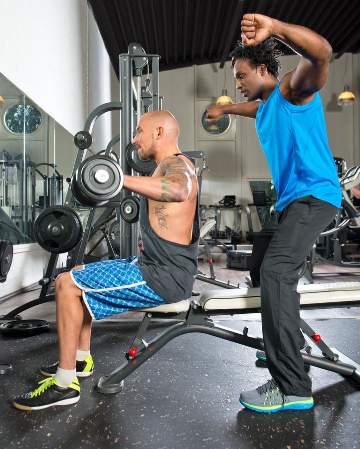 Personal trainer stock image. Image of workout, sports - 34258635