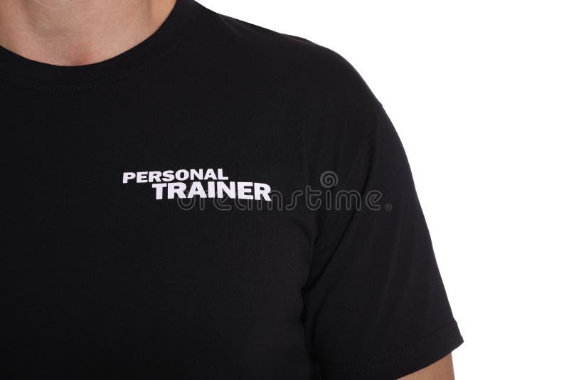 Personal Trainer Uniform White Background Closeup Gym Instructor Stock ...