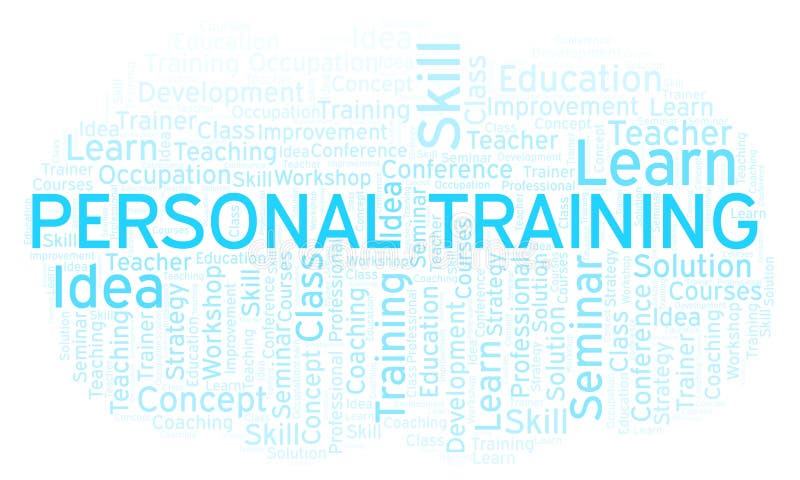 Personal Training Word Cloud. Stock Illustration - Illustration of ...