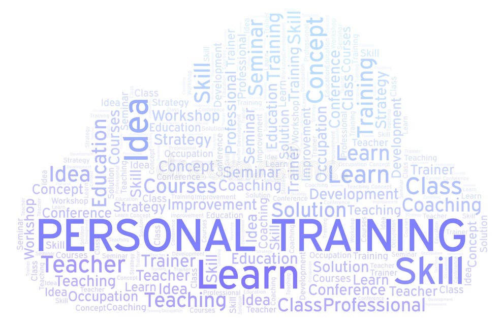 Personal Training Word Cloud. Stock Illustration - Illustration of ...