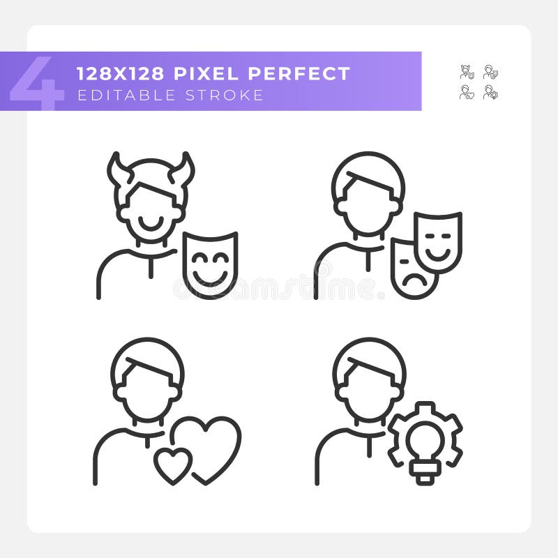 Personality Traits Icons Stock Illustrations – 127 Personality Traits ...