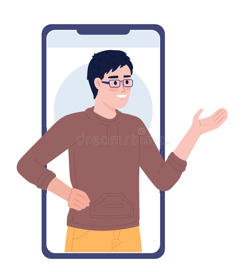 Personal Virtual Assistant on Mobile Phone Flat Concept Vector Spot ... Personal Virtual Assistant on Mobile Phone Flat Concept Vector Spot ...
