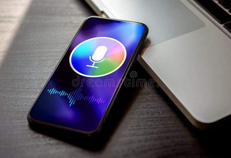 Personal Voice Assistant Siri Concept, Deep Learning Sound Recognition ...