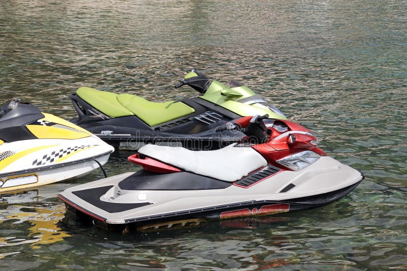 Personal water crafts stock image. Image of vehicle, surface - 58563399