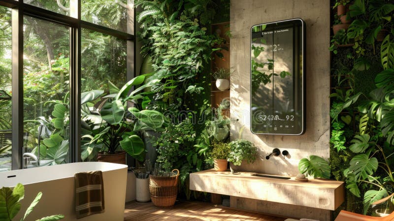 Smart Home Mirror Ai Assistant Stock Photos - Free & Royalty-Free Stock ...