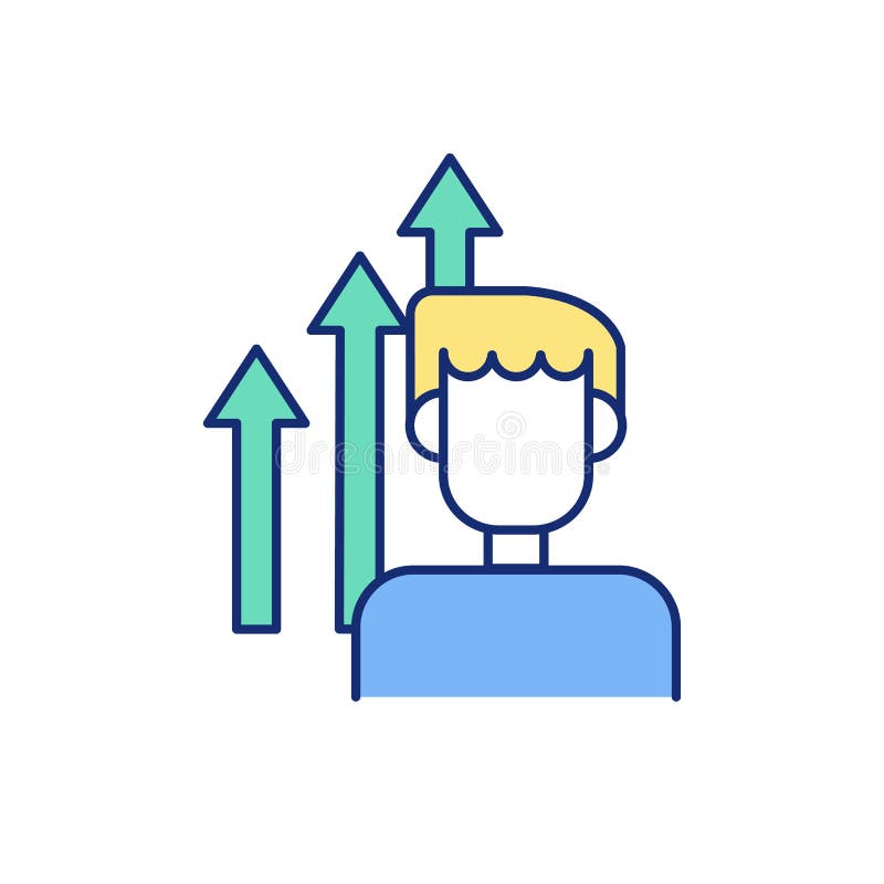 Personality Development RGB Color Icon Stock Vector - Illustration of ...