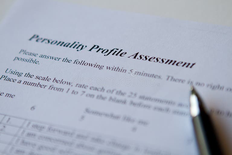 Personality Profile Assessment Stock Image - Image of personality ...