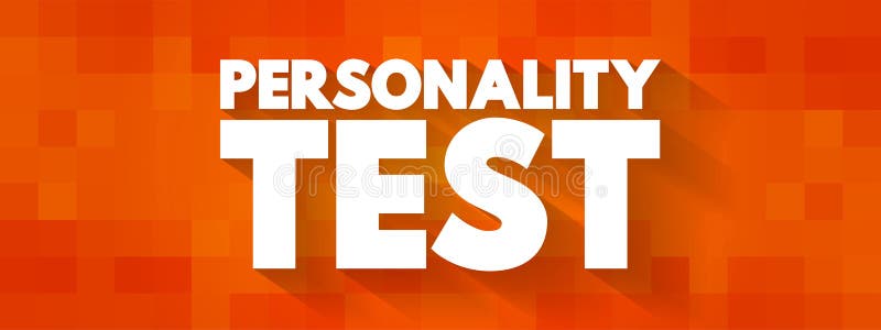 Personality Test Text Quote, Concept Background Stock Illustration ...