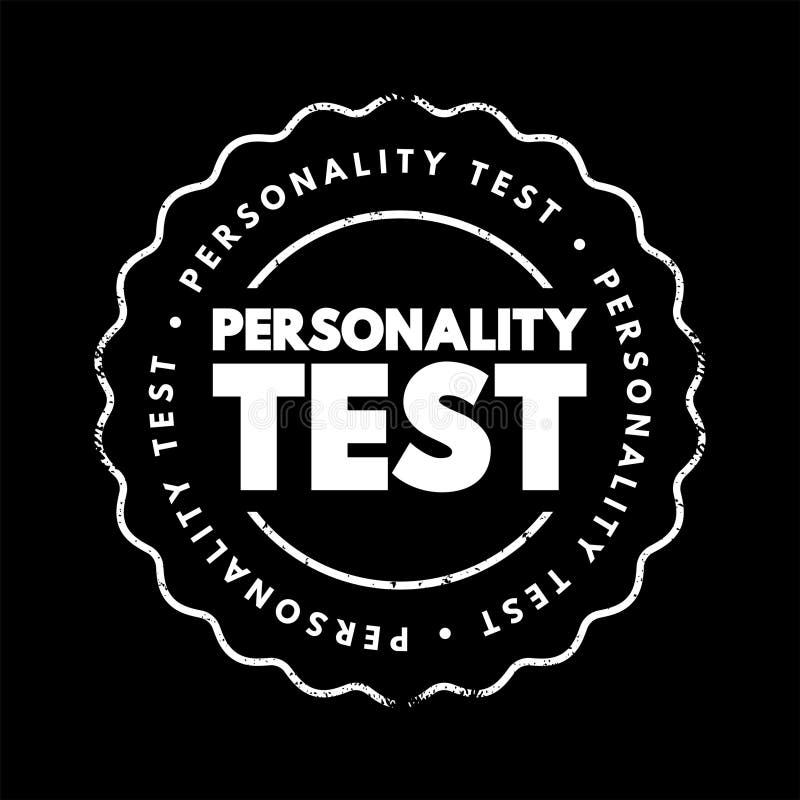 Personality Test Text Stamp, Concept Background Stock Illustration ...