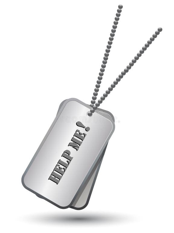 Personalized army tags stock vector. Illustration of vintage - 24129358