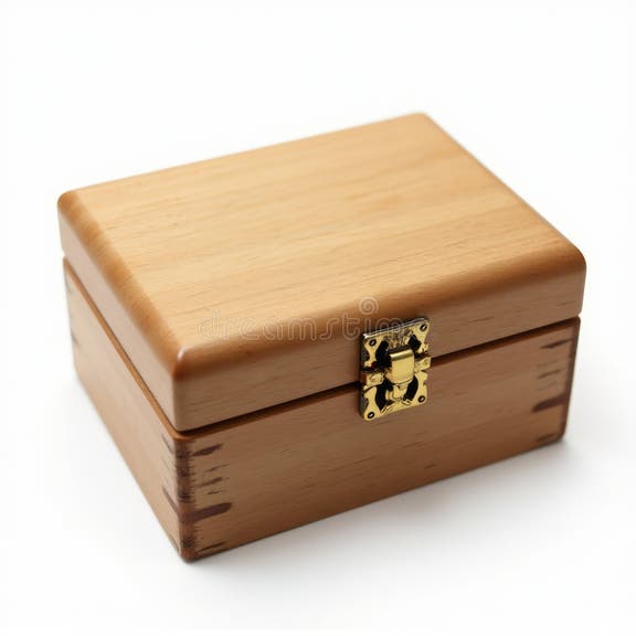 Personalized Box with Initials Engraved on it Isolated on a White ...