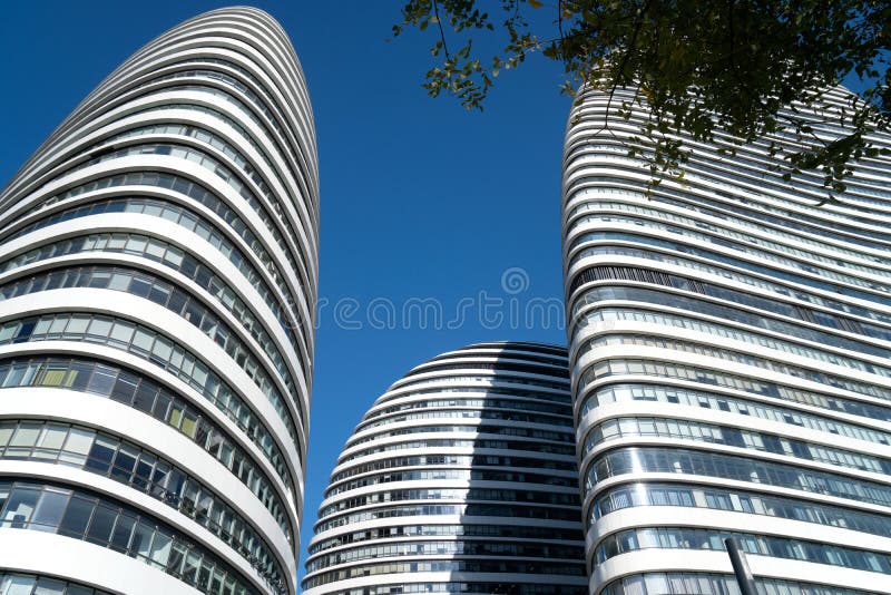 Personalized Building Wangjing SOHO in Beijing Editorial Image - Image ...