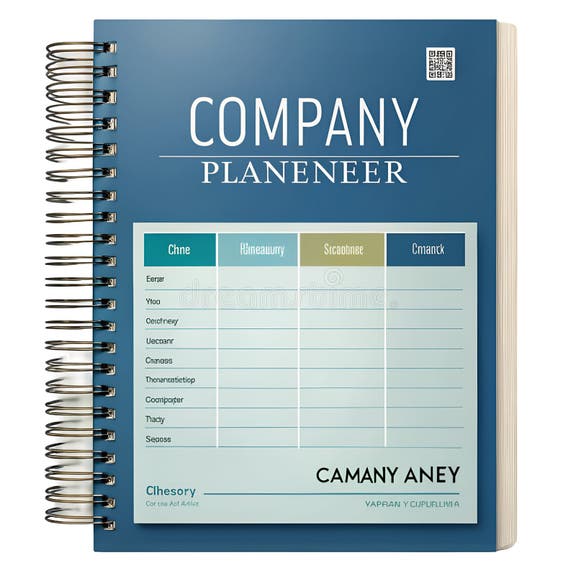 Personalized Company Planner Stock Illustration - Illustration of ...
