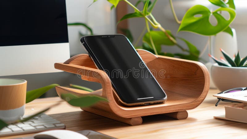 Personalized Desk Phone Stands for Individual Style Stock Illustration ...